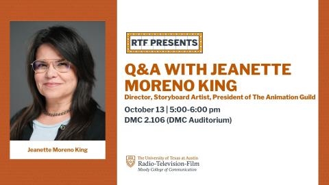 RTF Presents a Q&A with Jeanette Moreno King | Moody Events Calendar